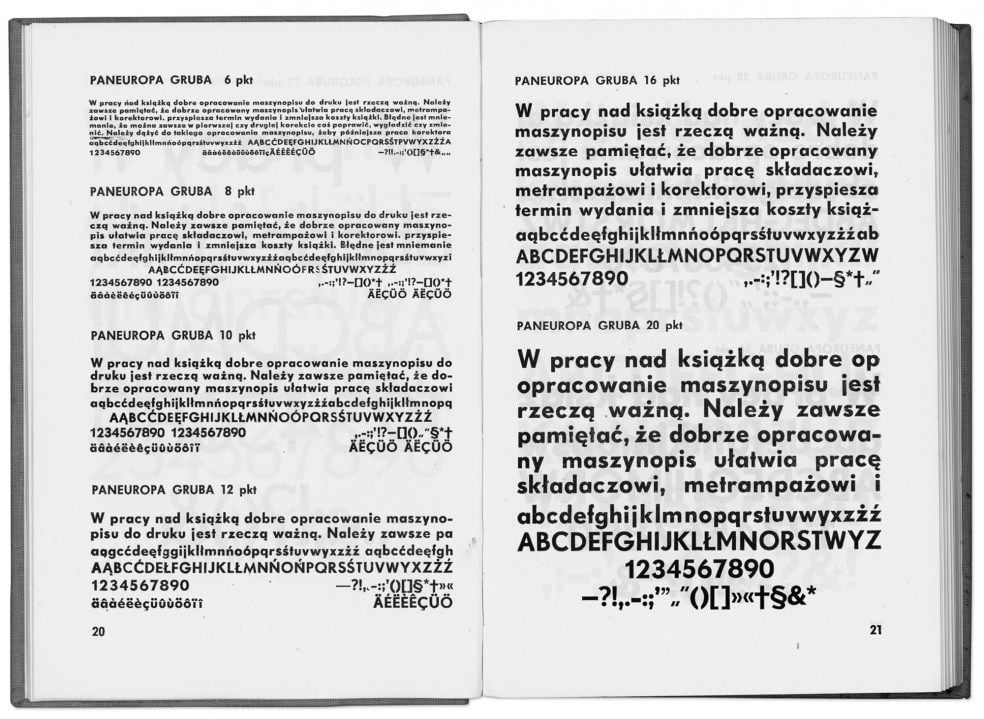 Not Only Helvetica: A History of Polish Fonts | Article | Culture.pl